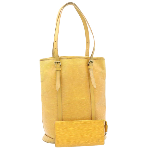 Louis Vuitton | Bags | Louis Vuitton Epi Bucket Gm Shoulder Bag Yellow ...